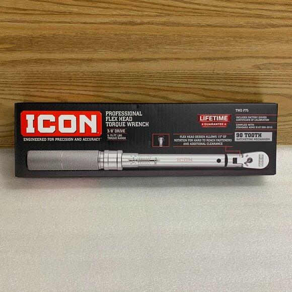 ICON | Other | Icon Tw2f75 Professional Flex Head Torque Wrench 38 ...